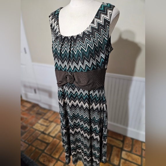 Perceptions | Dresses | Perceptions Boho Zigzag Dress Large | Poshmark